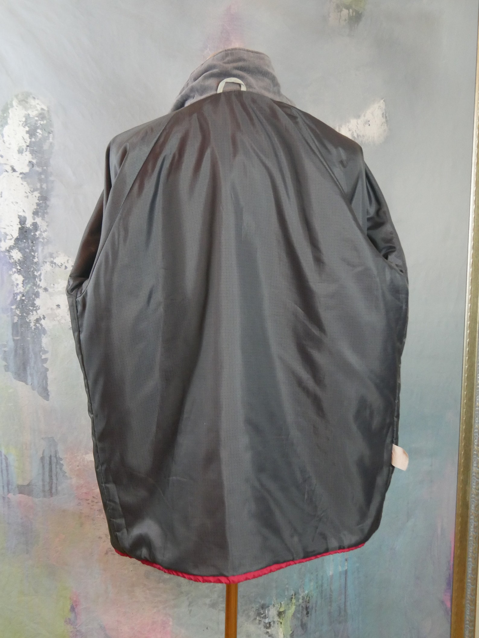 Red Nylon Jacket 1990s European Vintage Zippered Sport Jacket | Etsy