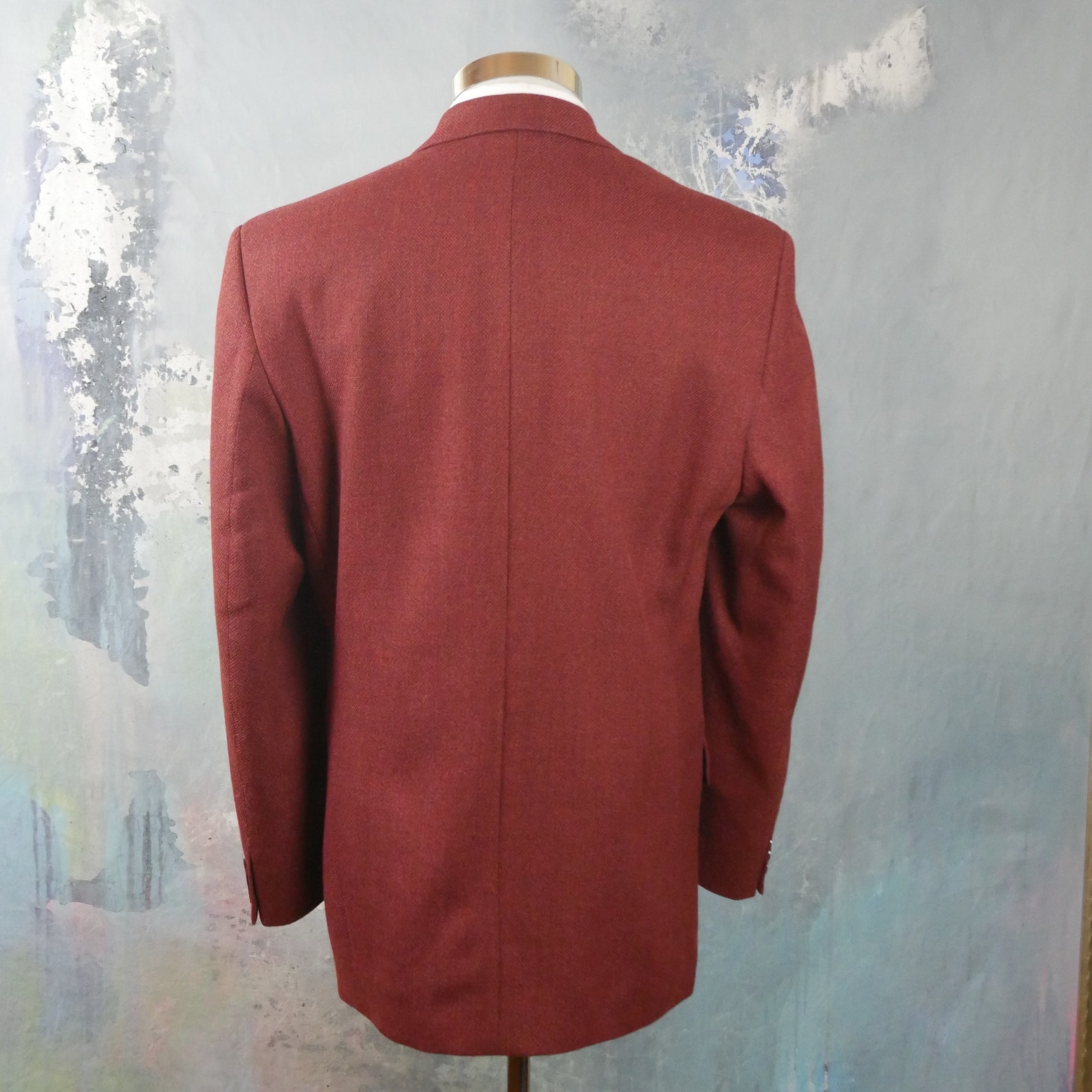 Men's Rust Blazer 1980s Single-breasted European Vintage - Etsy
