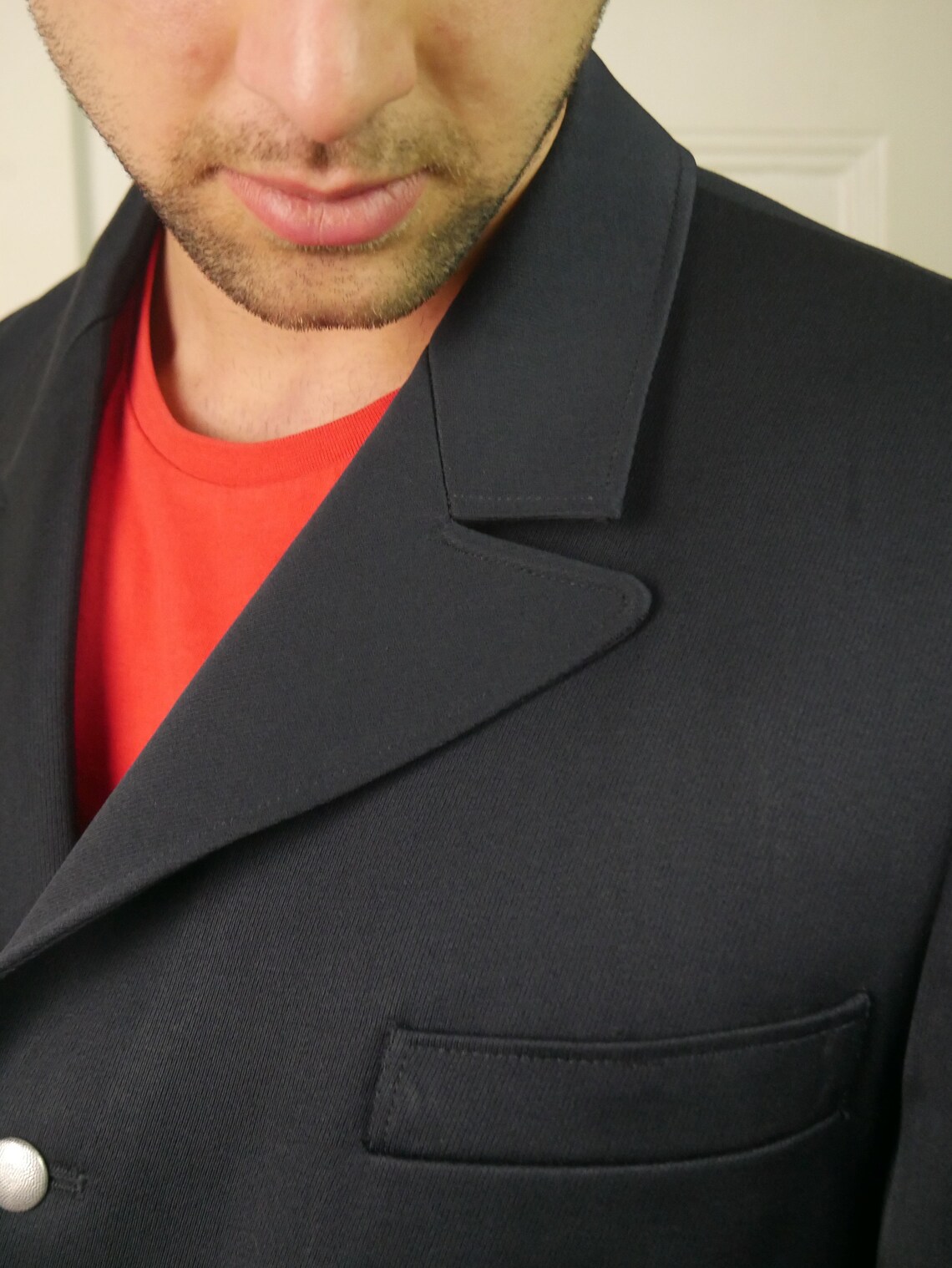 German Officer Jacket 1980s Vintage Dark Navy Blue Fireman - Etsy