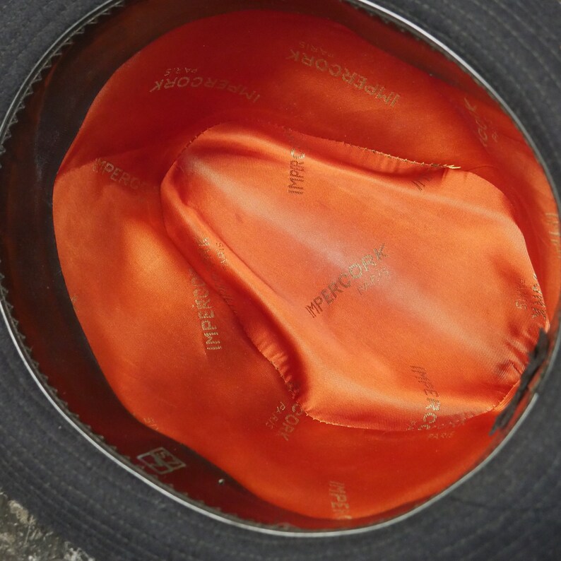 1960s Charcoal Gray Trilby Hat French Vintage Wool Felt - Etsy