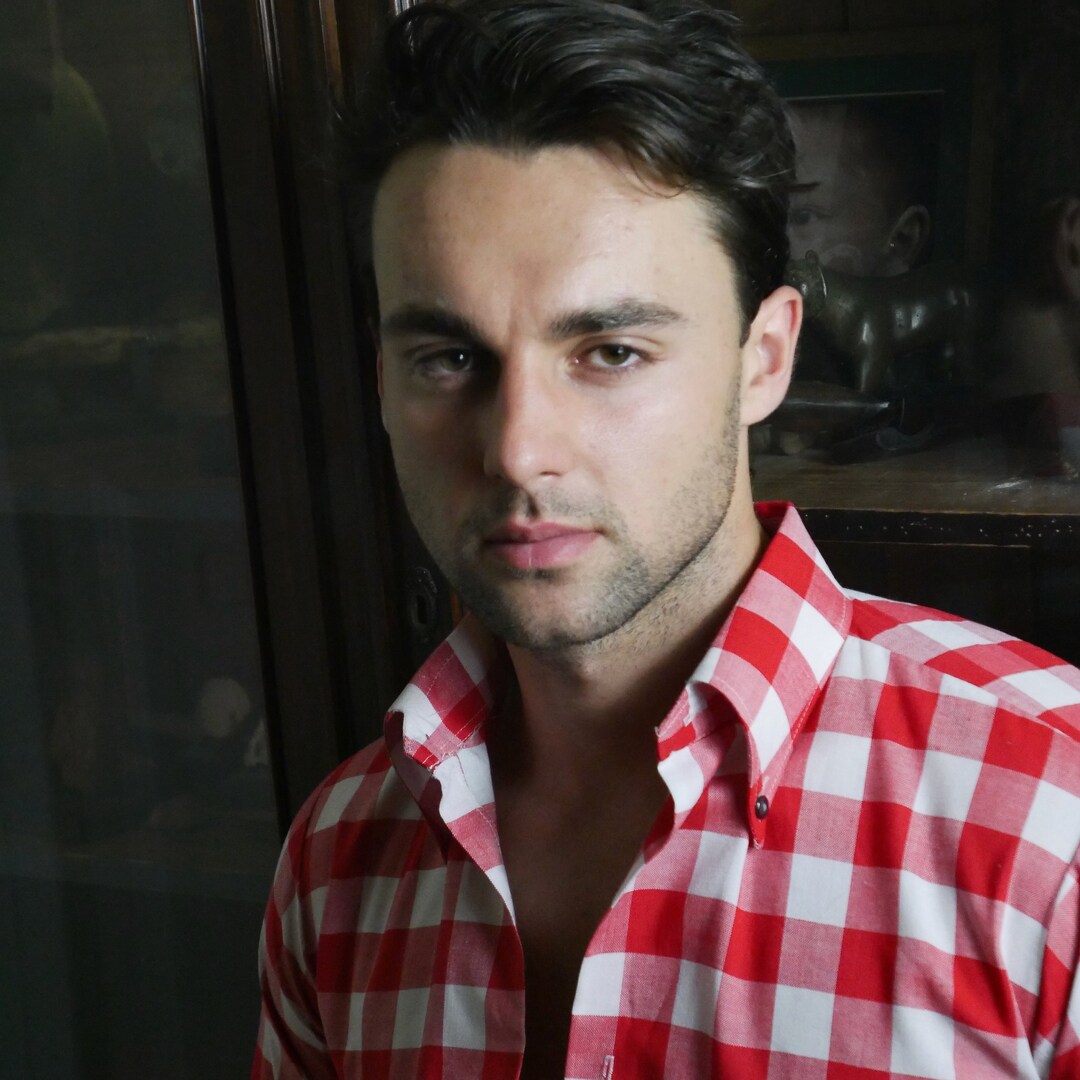 Vintage Checked Shirt, 90s Vintage Red and White Tablecloth Check, Size ...