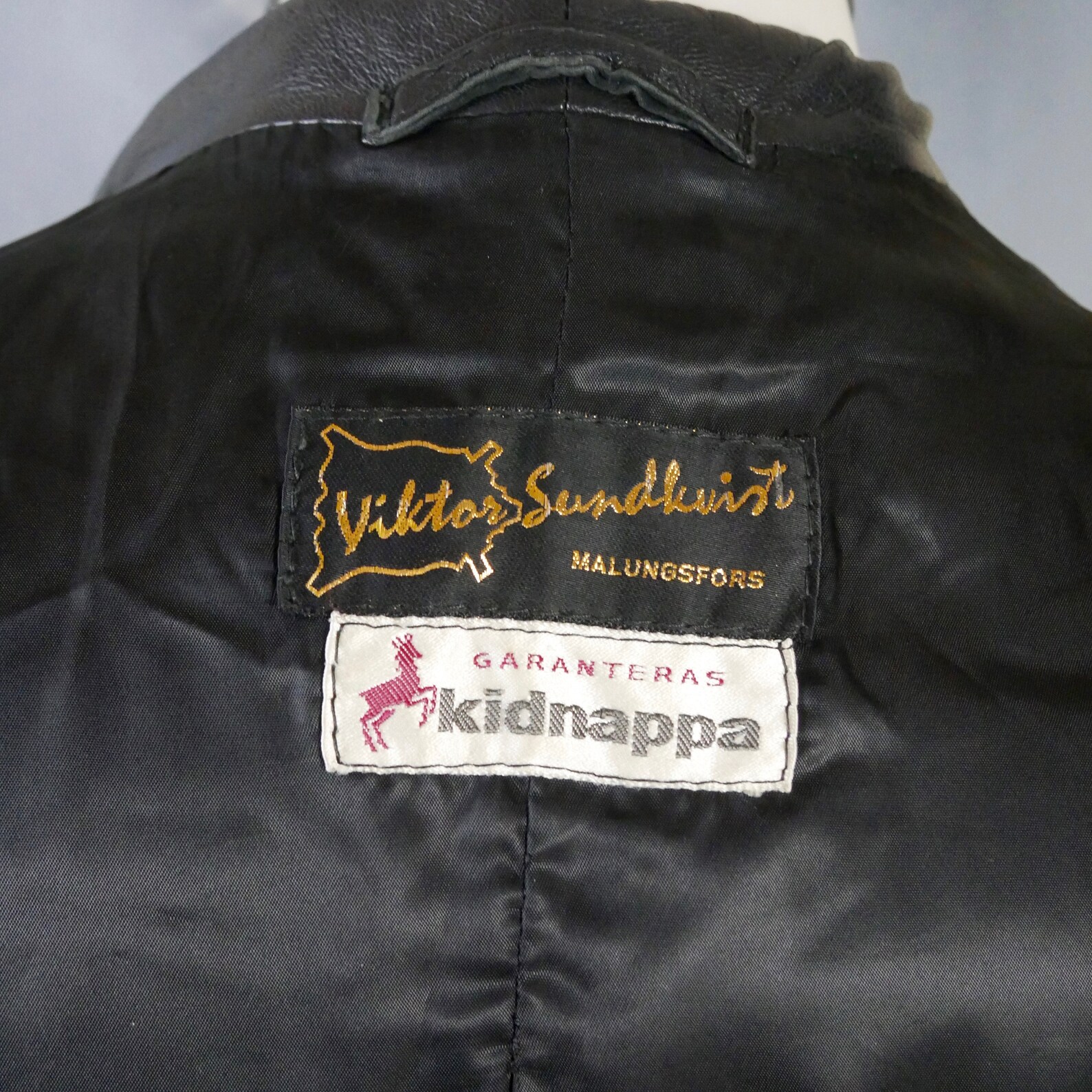 Swedish Vintage Black Leather Jacket: Size Large (40 to 42 US/UK) - Etsy