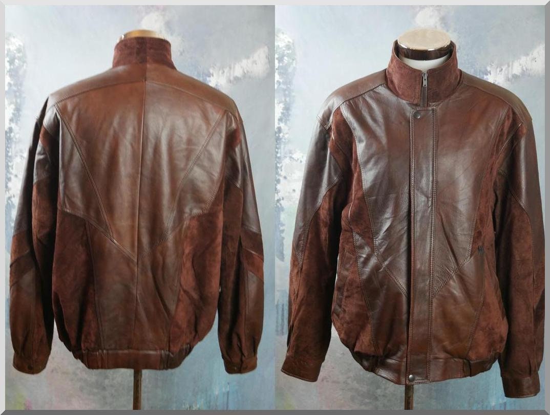 Used Mens Suede Leather Jacket - Etsy