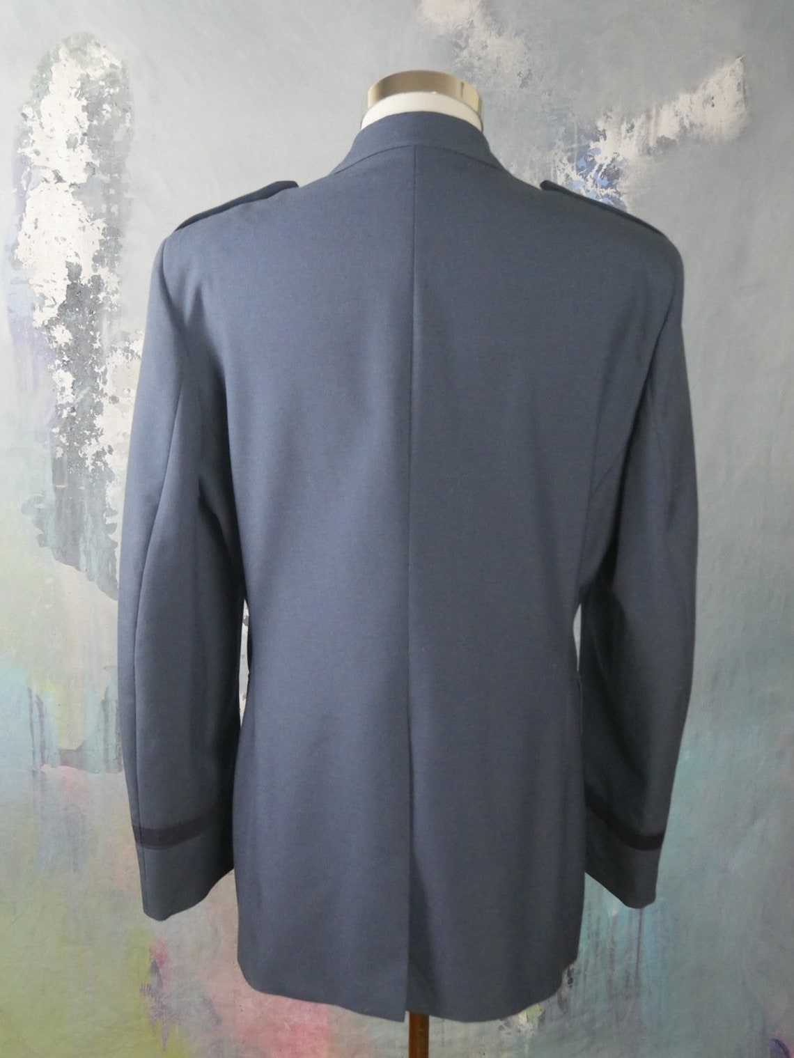 Blue Military Jacket European Vintage Dutch Air Force Blazer - Etsy