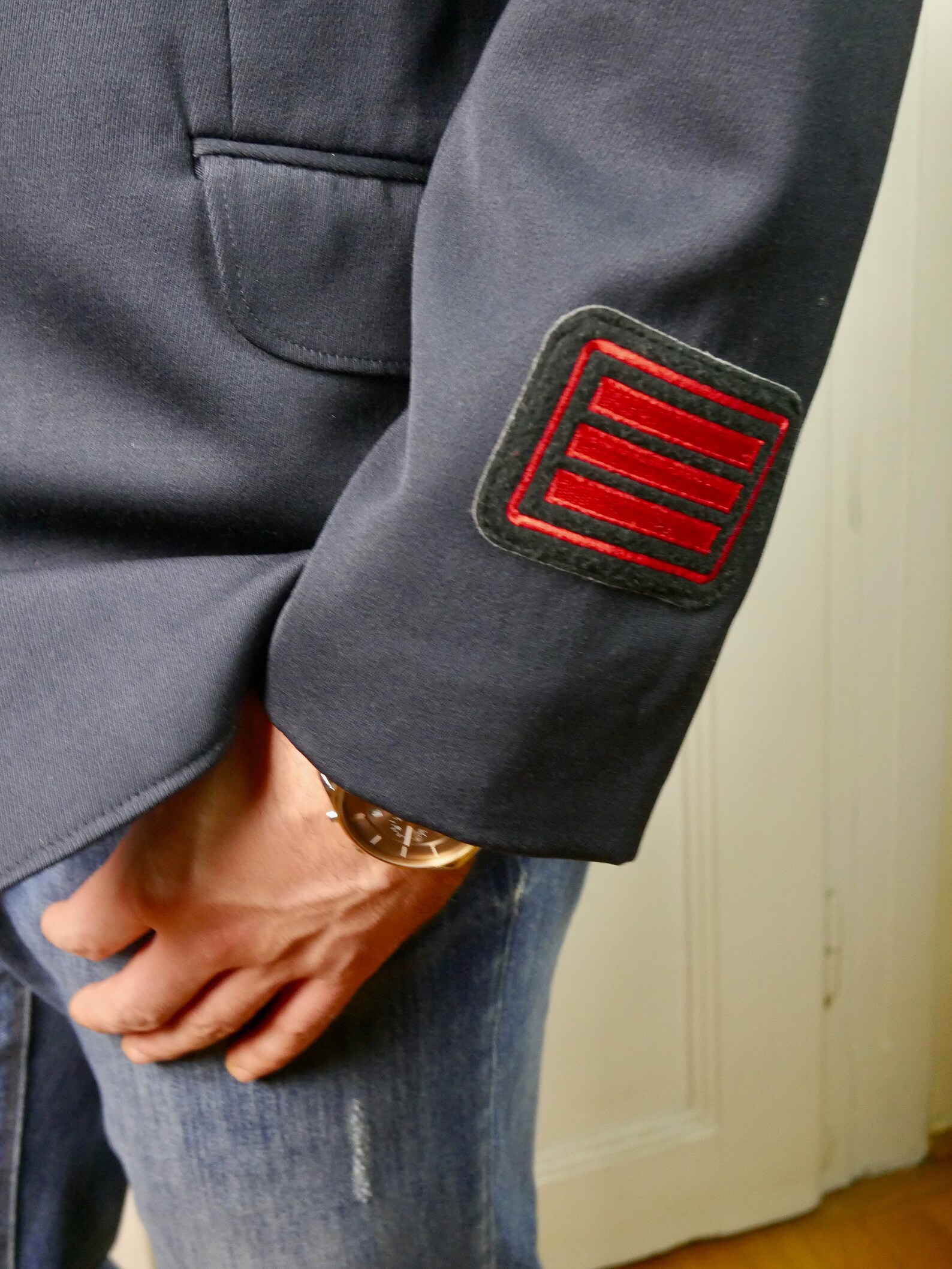 German Officer Jacket 1980s Vintage Dark Navy Blue Fireman - Etsy