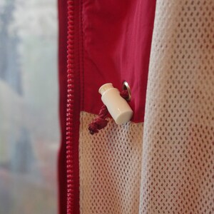 Red Nylon Jacket 1990s European Vintage Zippered Rukka Sport - Etsy
