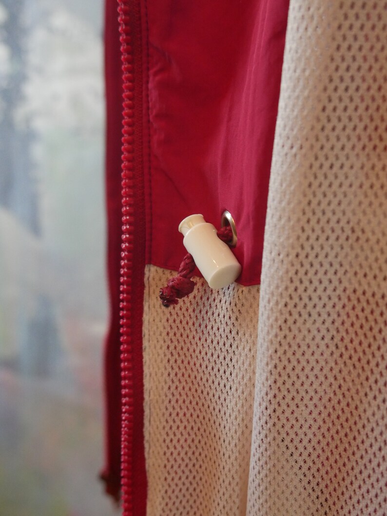 Red Nylon Jacket 1990s European Vintage Zippered Rukka Sport - Etsy