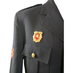 Fireman Jacket, Dutch Vintage Firefighter Officer Blazer, Size 42 - Etsy