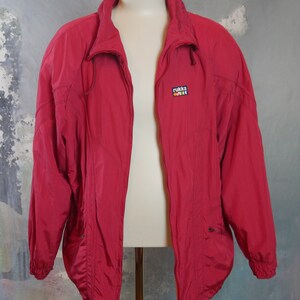 Red Nylon Jacket 1990s European Vintage Zippered Rukka Sport - Etsy