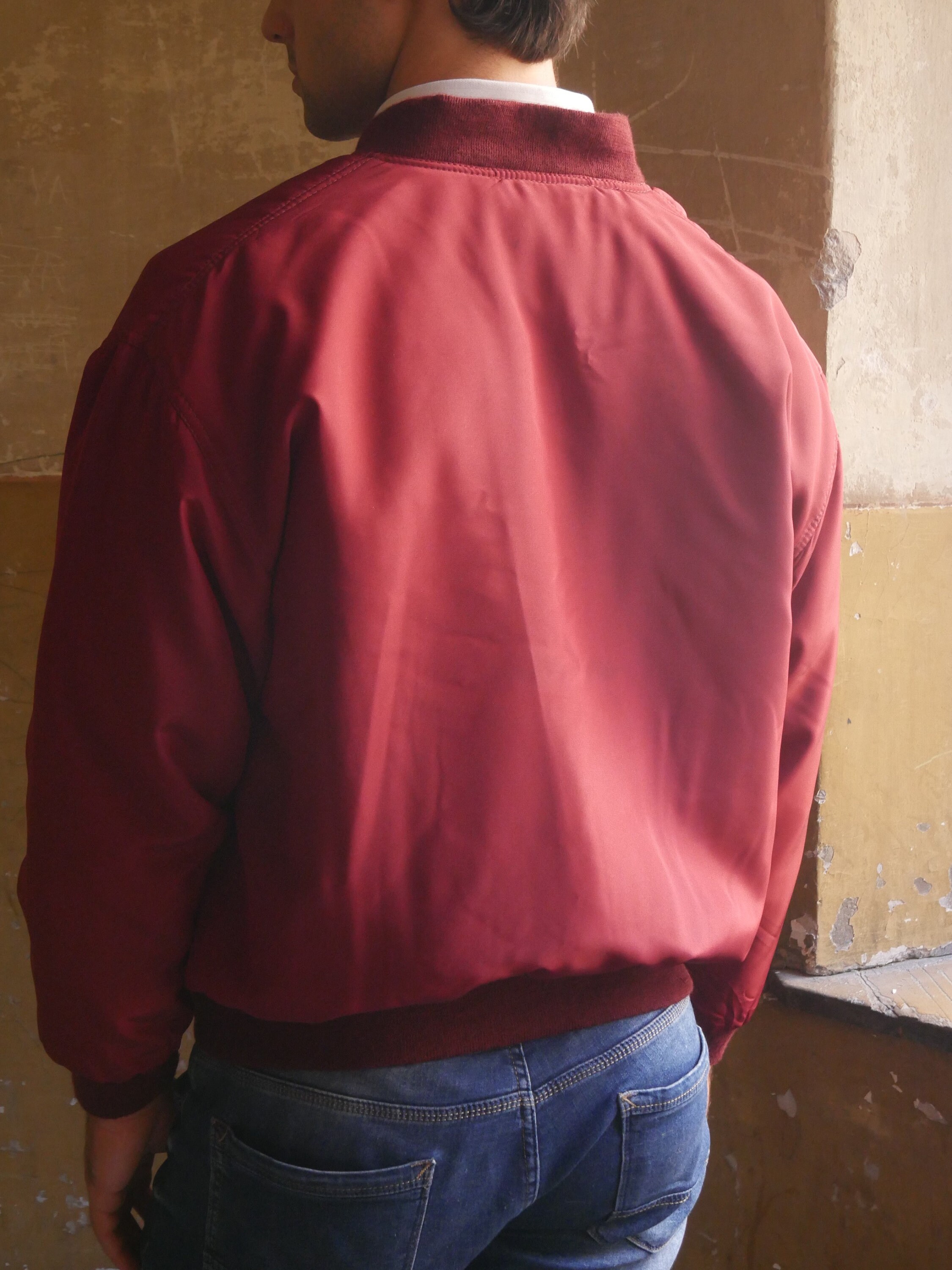 Red Bomber Jacket 1990s European Vintage Size 42 US/UK - Etsy