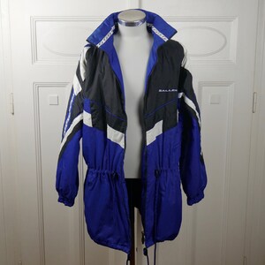 Royal Blue Ski Jacket, Y2K European Vintage Winter Sports Coat With ...