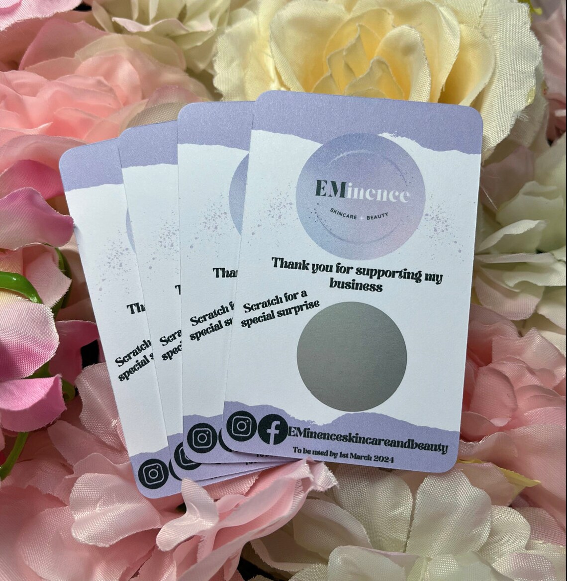 Personalised Business Logo Scratch Cards: Customer Loyalty, Thank You ...