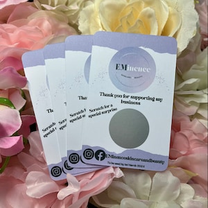 Personalised Business Logo Scratch Cards: Customer Loyalty, Thank You ...