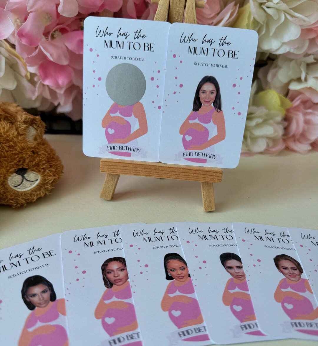 Printed Baby Shower Scratch off Game: Mum to Be Party Game - Etsy