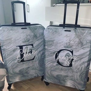 Suitcase STICKER Initials Name Personalised Decal Vinyl - Etsy