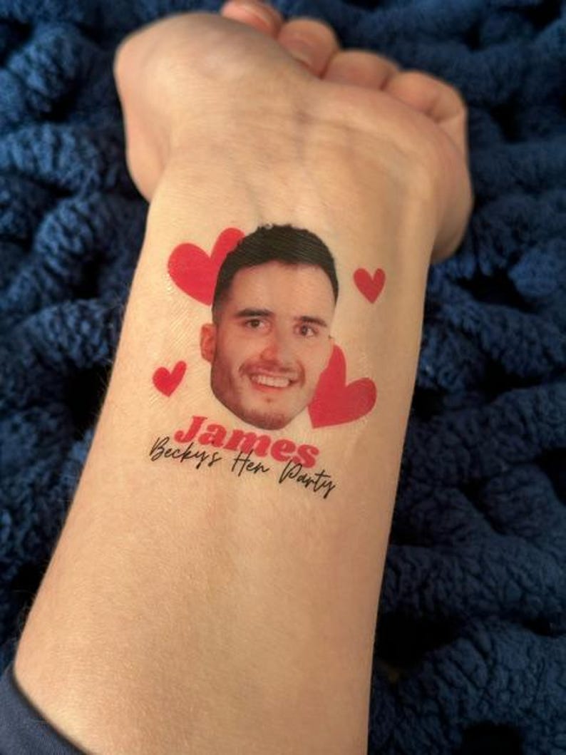 Custom Face Temporary Tattoos, Stag & Hen Party Favours - Etsy UK