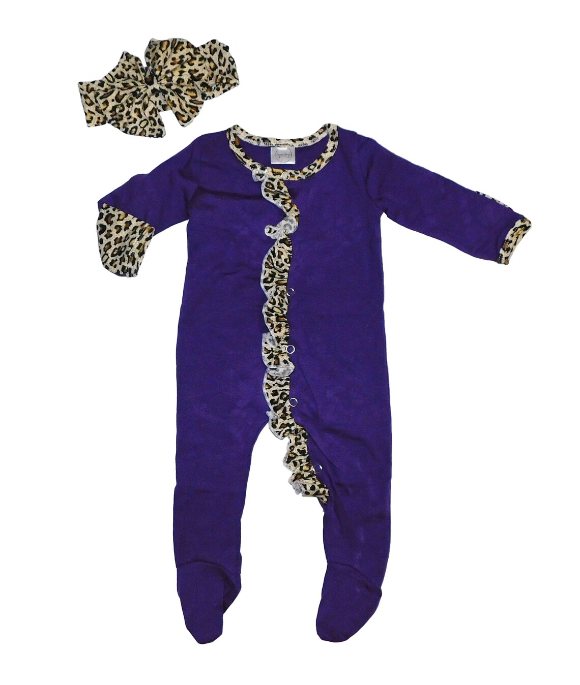 NEWBORN Footie Sleeper Newborn Purple Sleeper Navy Footie - Etsy