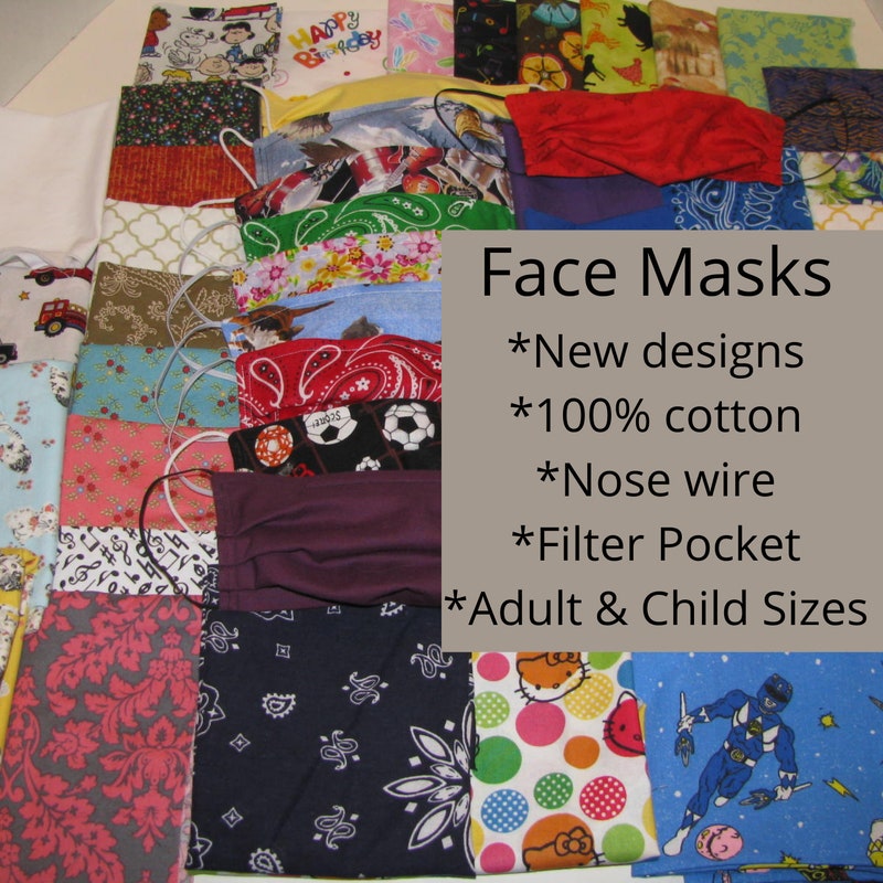 Face Mask Designs - Etsy
