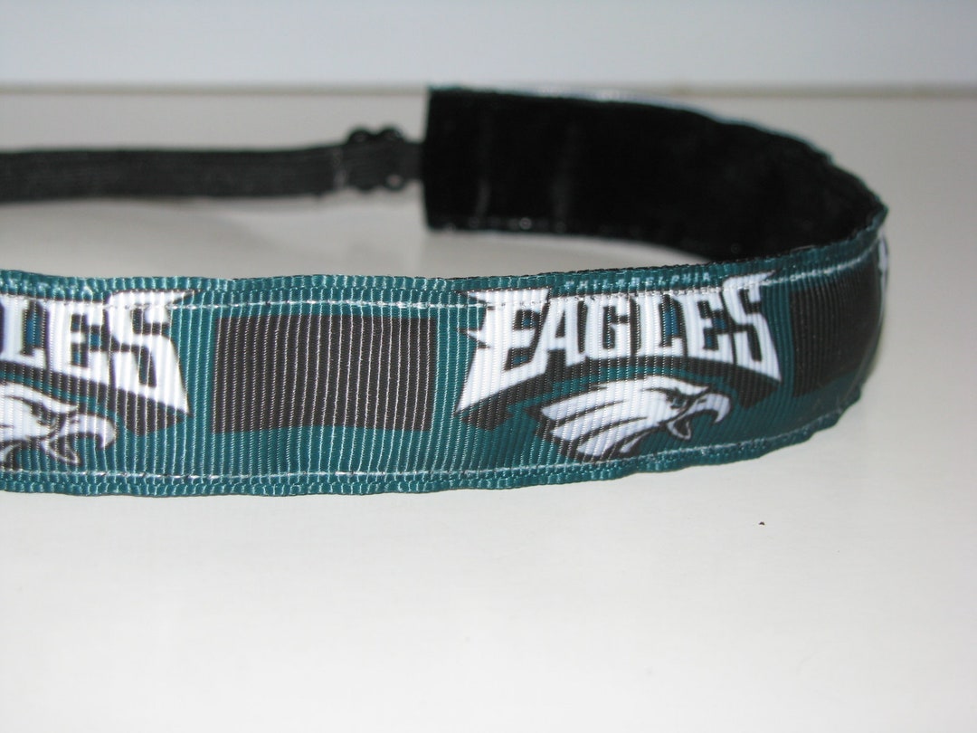 Philadelphia EAGLES Football Headband Non Slip Velvet Back Head Band ...
