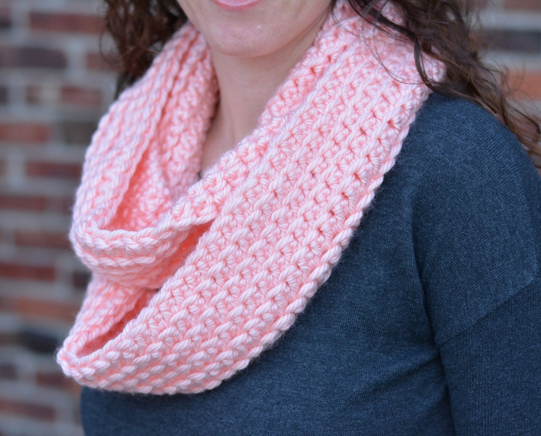 Crochet Infinity Scarf Pattern - Easy Bulky Yarn Scarf (instant PDF ...
