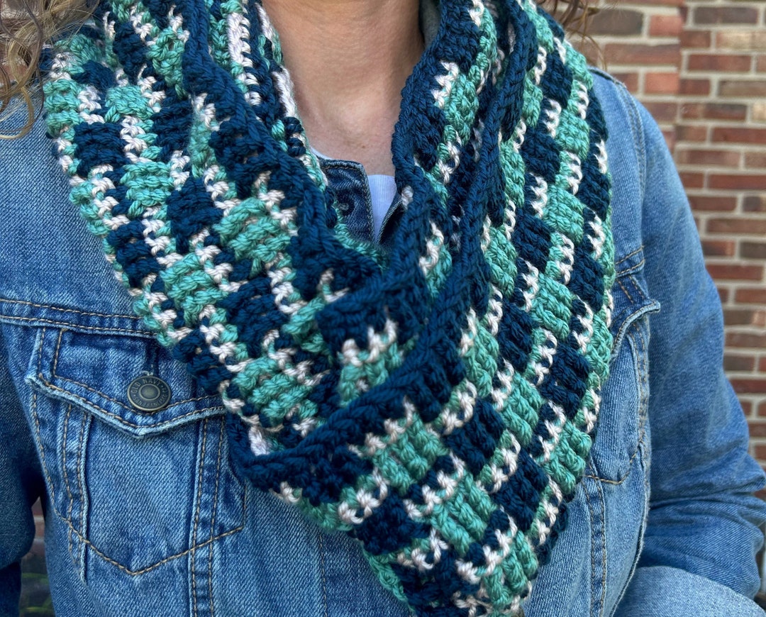 Women's Textured Scarf Crochet Pattern - Crochet Women's Scarf Pattern ...