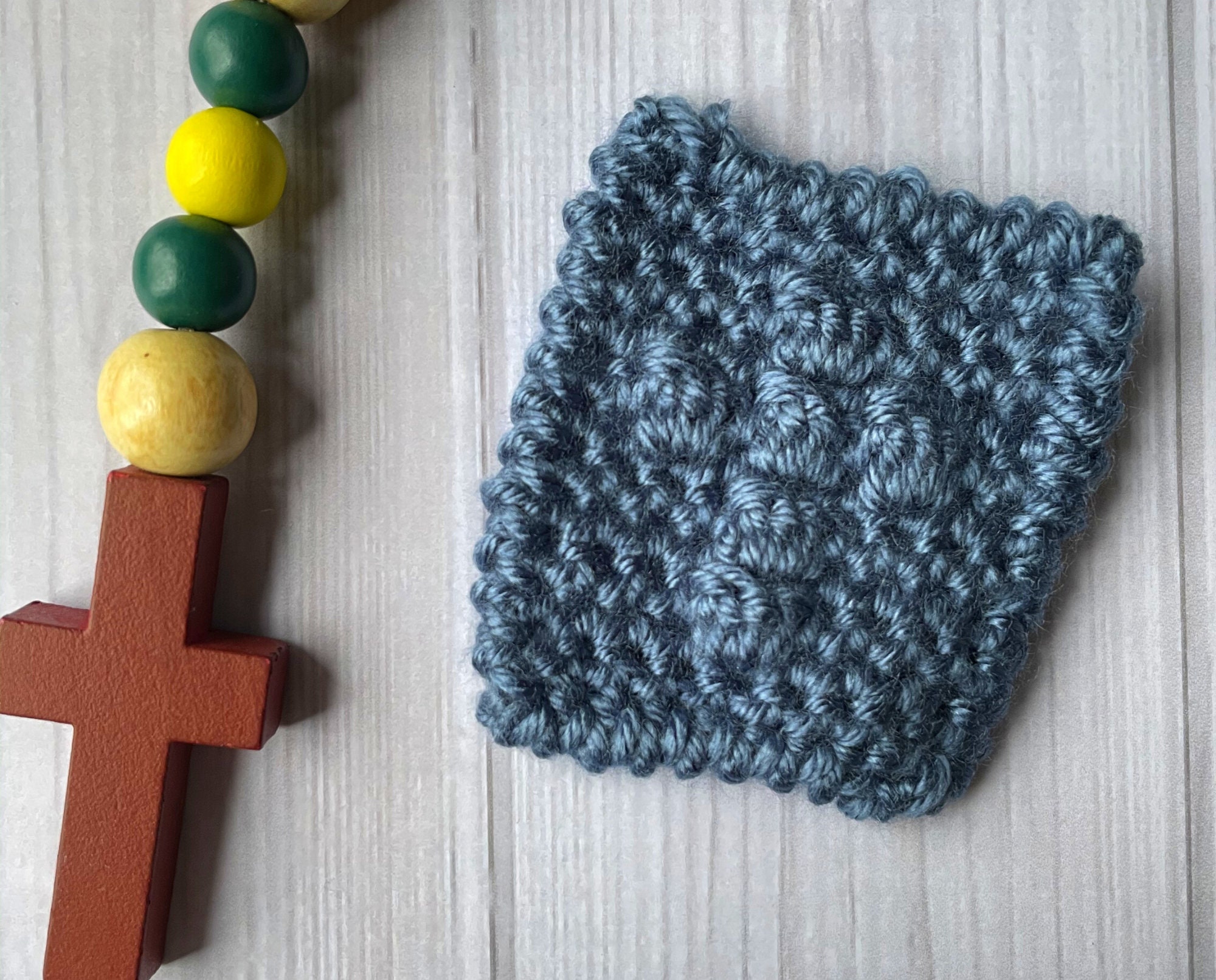Crochet Bobble Prayer Square Pattern – Pocket Prayer Cloth (PDF ...