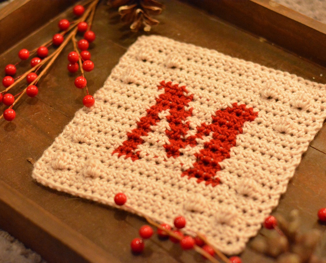 Crochet Monogram Blanket Square - Crochet Blanket Square Pattern ...