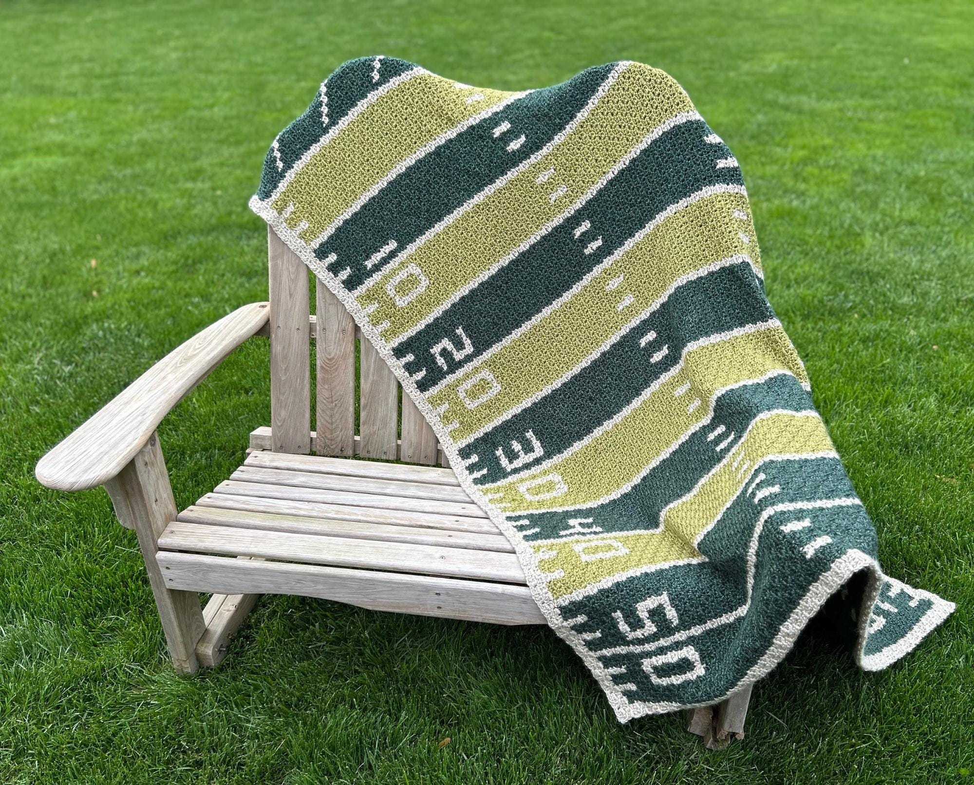Football Field C2C Crochet Blanket Pattern - Crochet Football Field ...