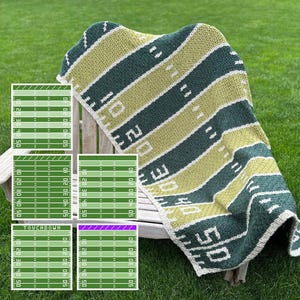Football Field C2C Crochet Blanket Pattern - Crochet Football Field ...