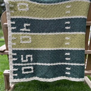 Football Field C2C Crochet Blanket Pattern - Crochet Football Field ...