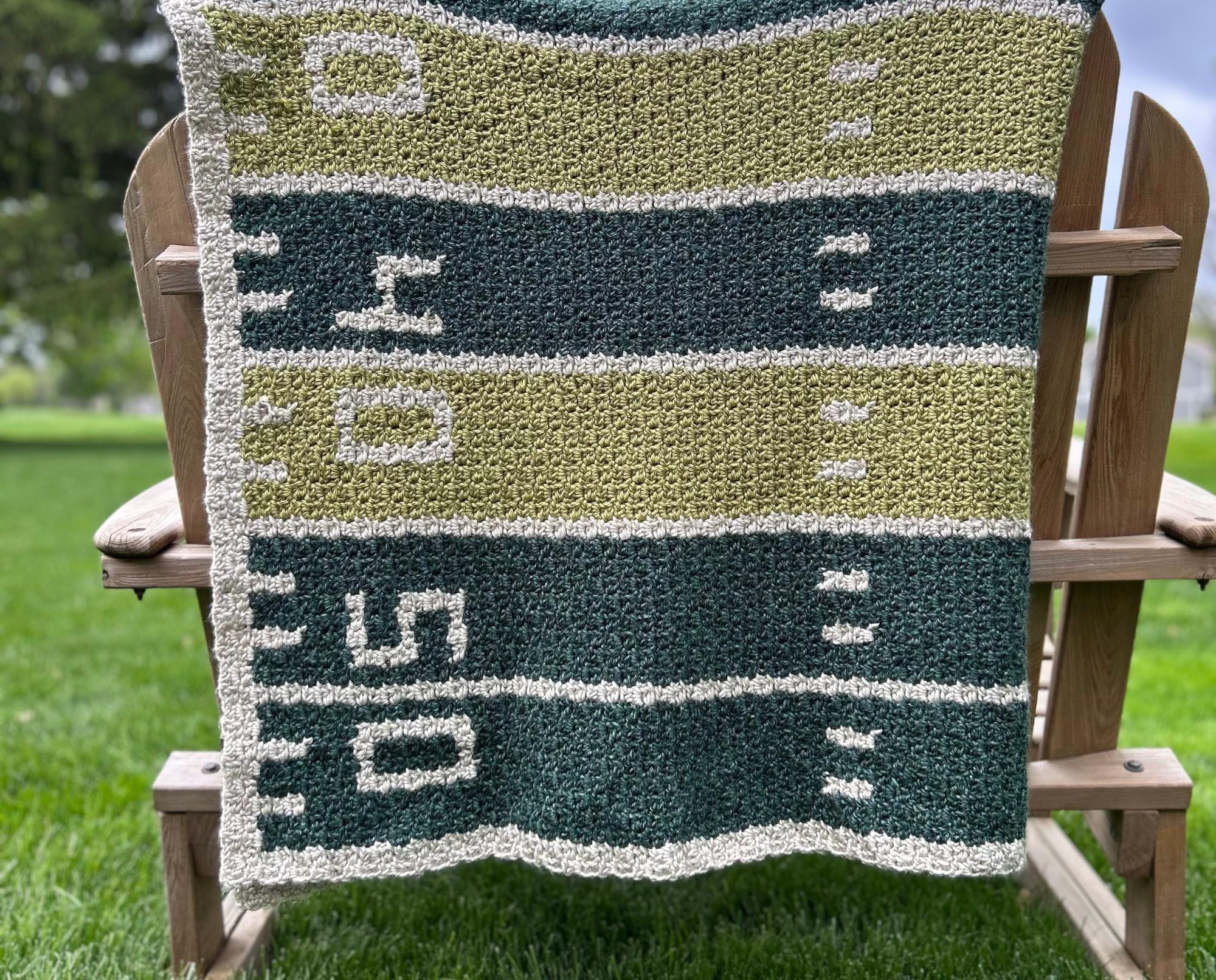 Football Field C2C Crochet Blanket Pattern - Crochet Football Field ...