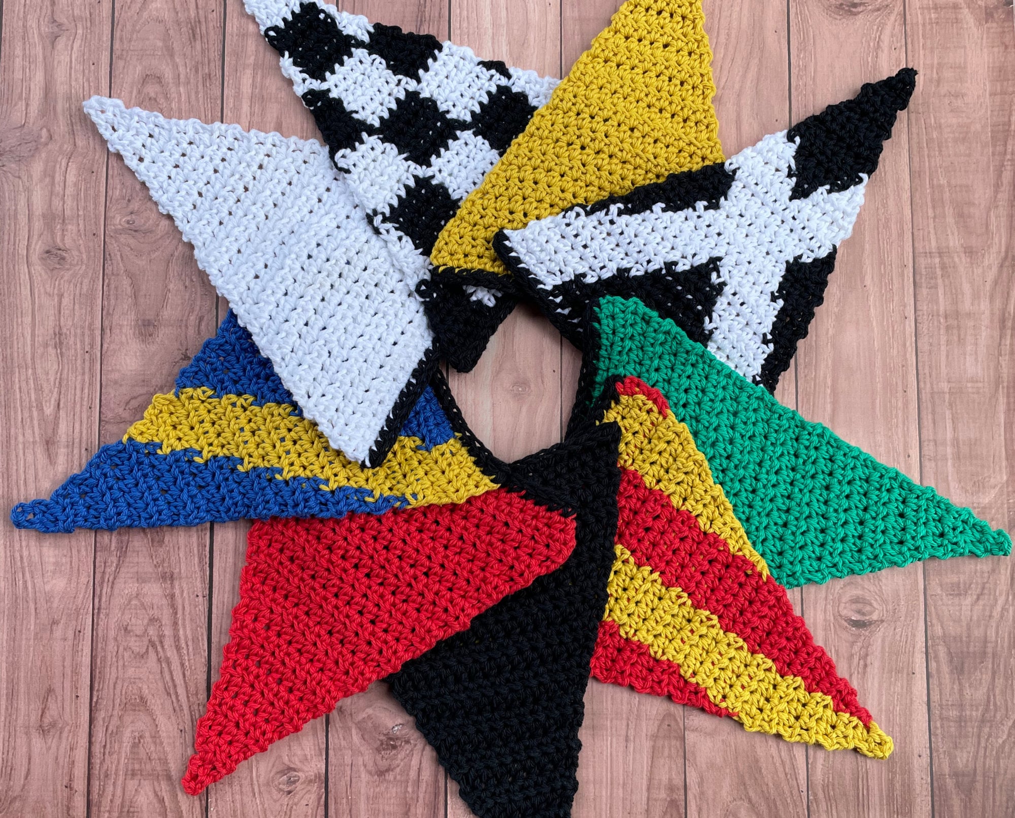 Crochet Race Flag Garland Pattern - Crochet Pattern for Race Flag ...