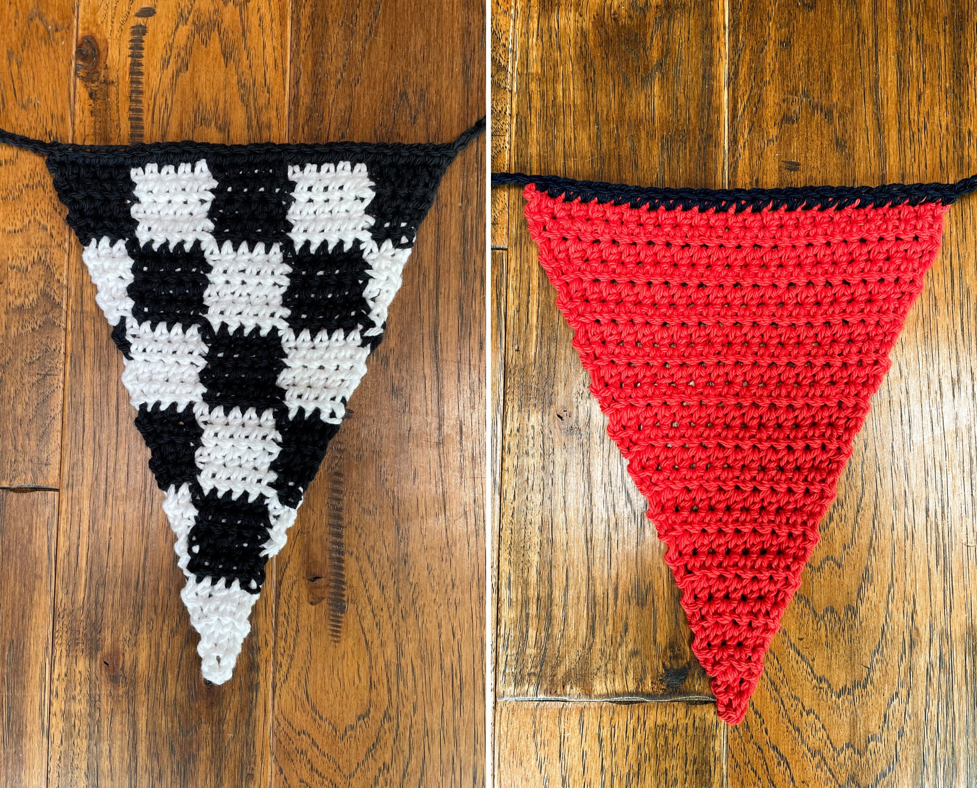 Crochet Race Flag Garland Pattern - Crochet Pattern for Race Flag ...