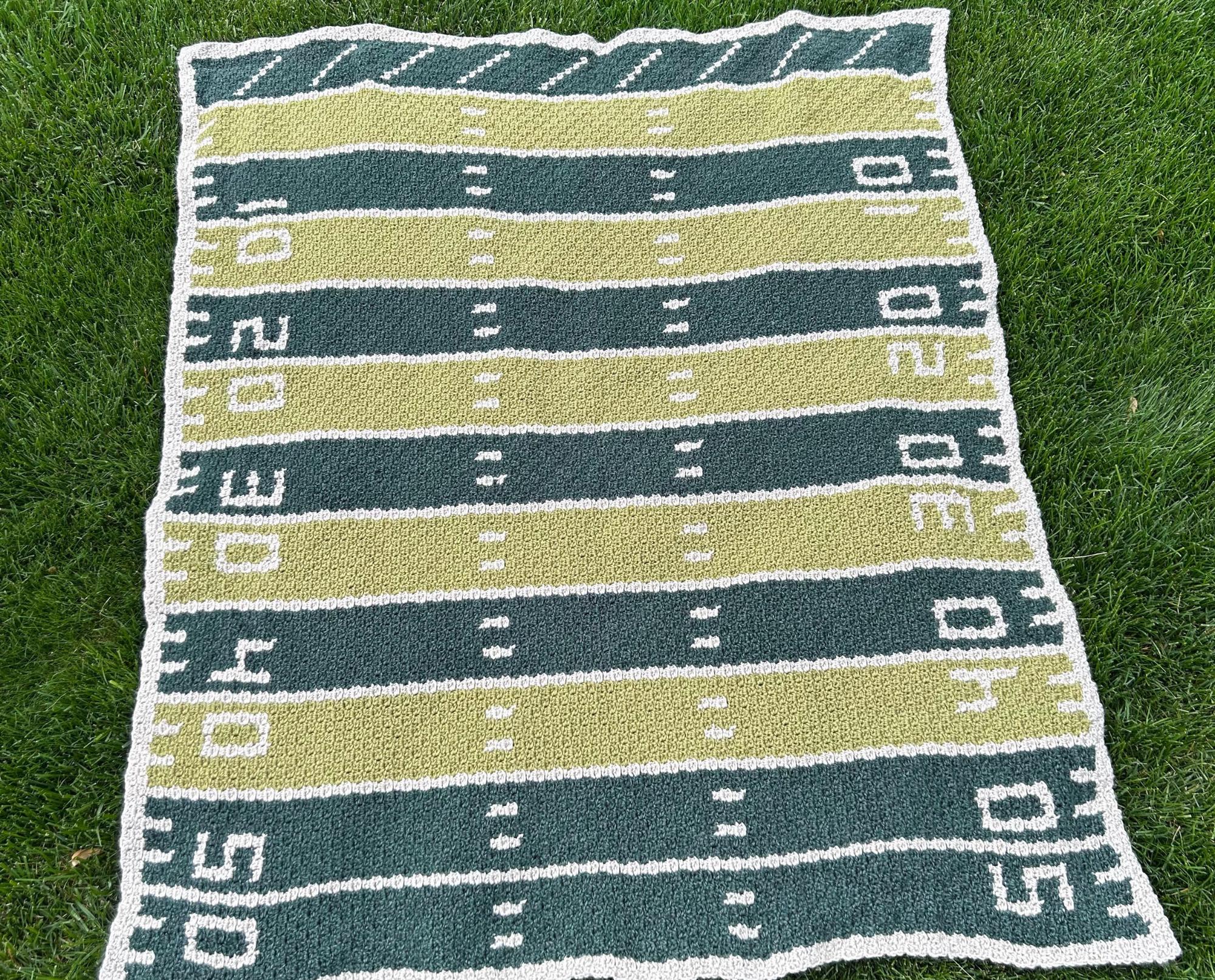 Football Field C2C Crochet Blanket Pattern - Crochet Football Field ...