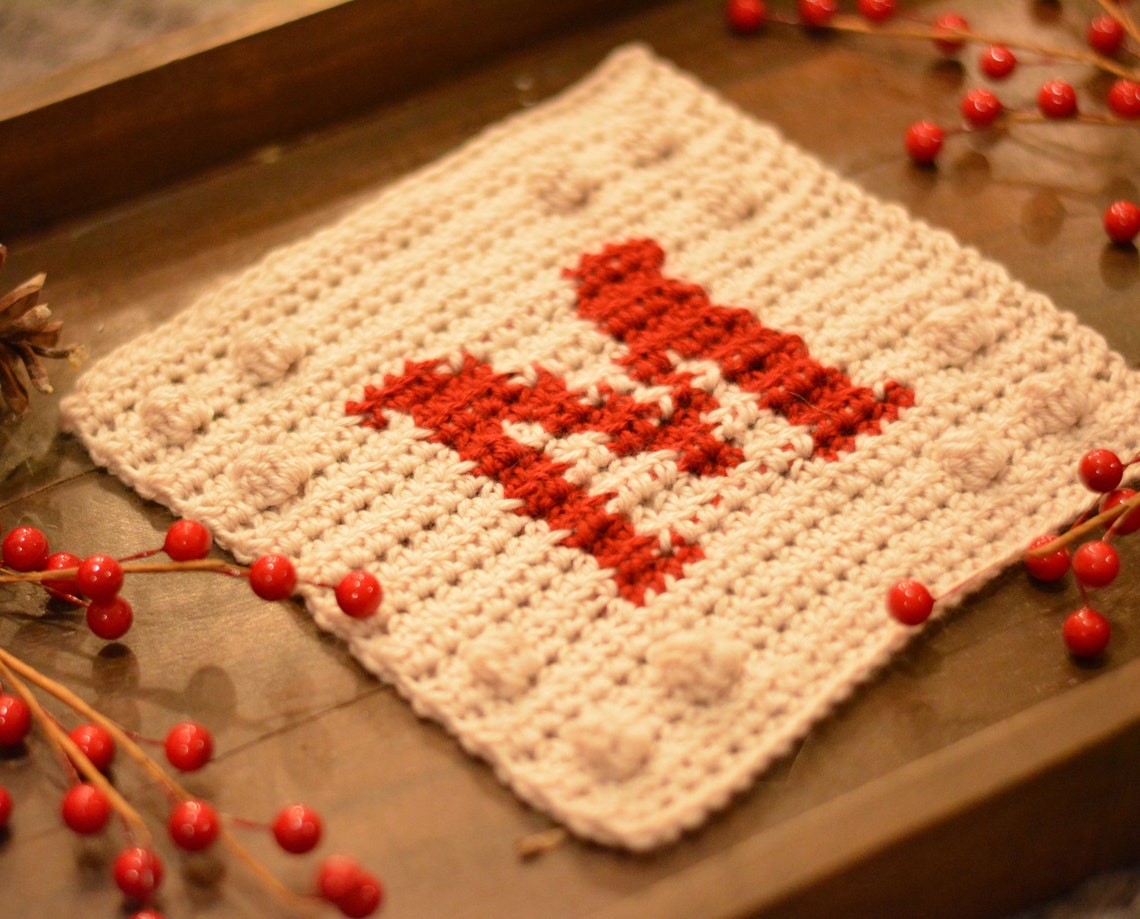 Crochet Monogram Blanket Square - Crochet Blanket Square Pattern ...