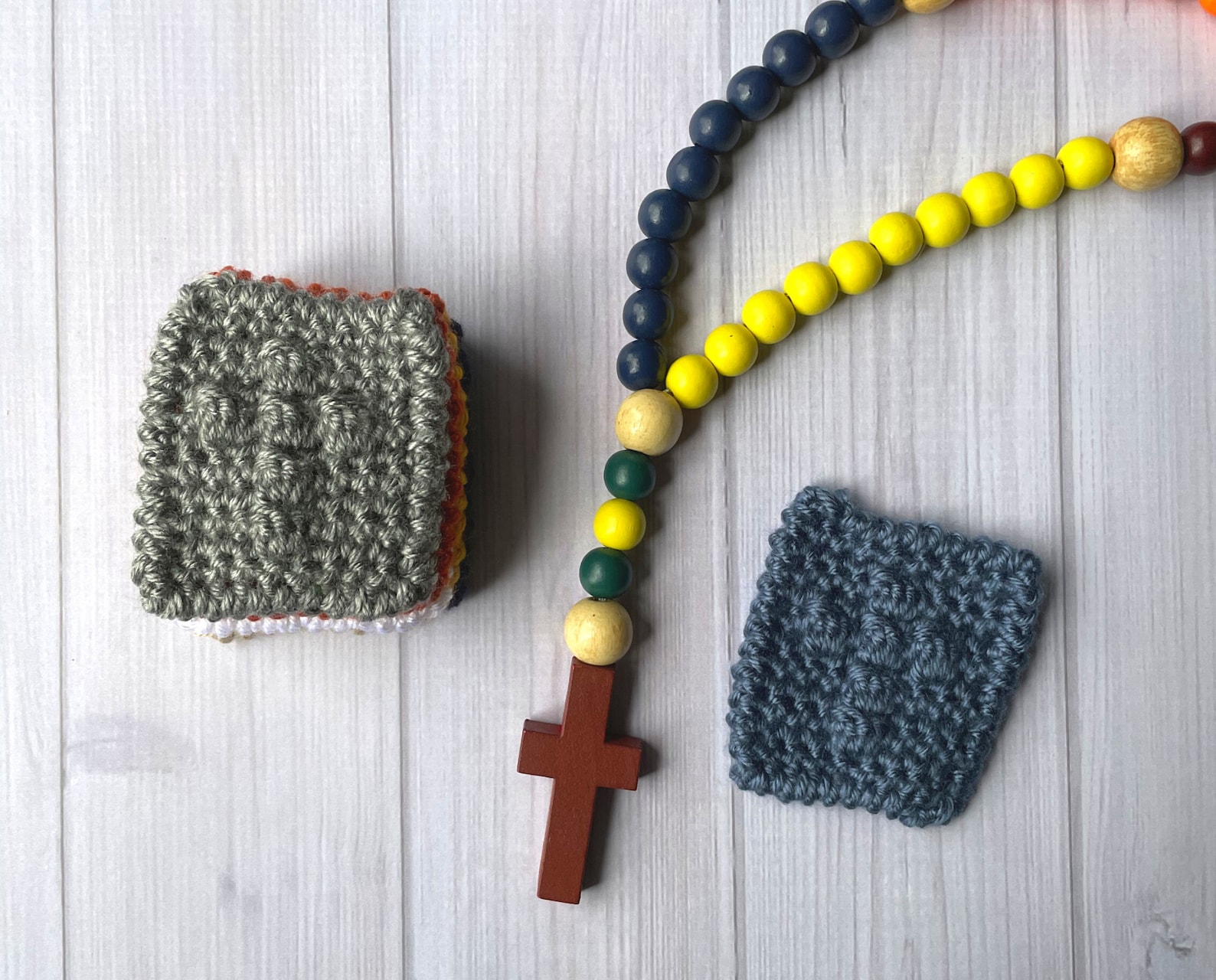 Crochet Bobble Prayer Square Pattern – Pocket Prayer Cloth (PDF ...