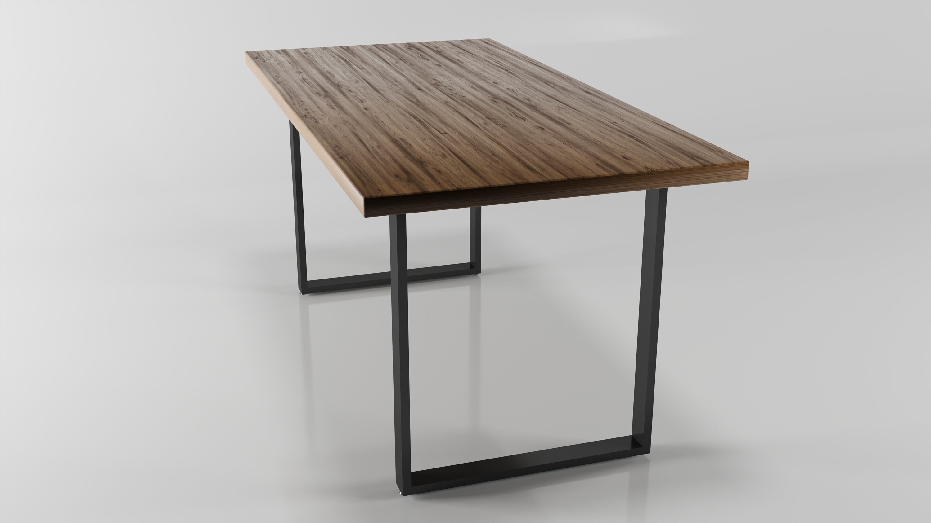 Metal Table Legs Modern Square Shape 28 High Industrial Style Durable ...