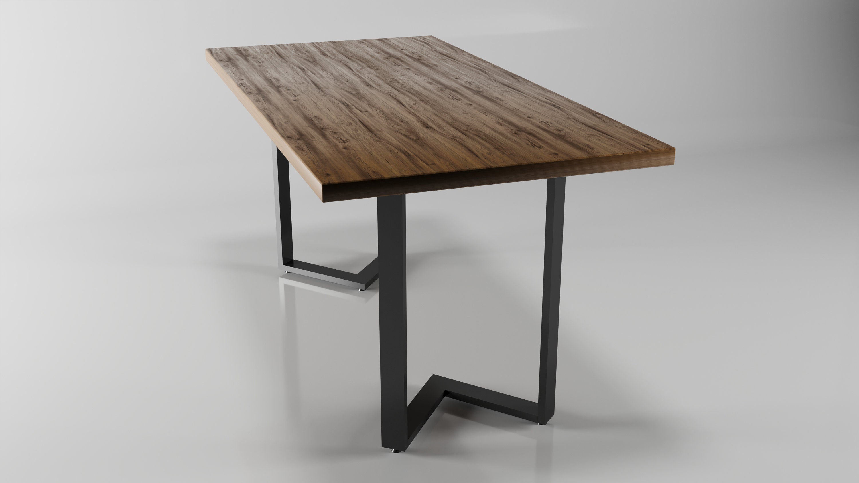 Metal Table Legs - Modern V Shape - 28" High - Industrial Style ...