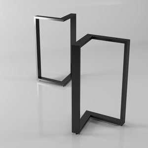 Metal Table Legs - Modern V Shape - 28" High - Industrial Style ...