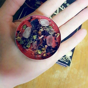 Powerful Love Ritual Spell Large Tealight With Scroll Herbal Rose ...