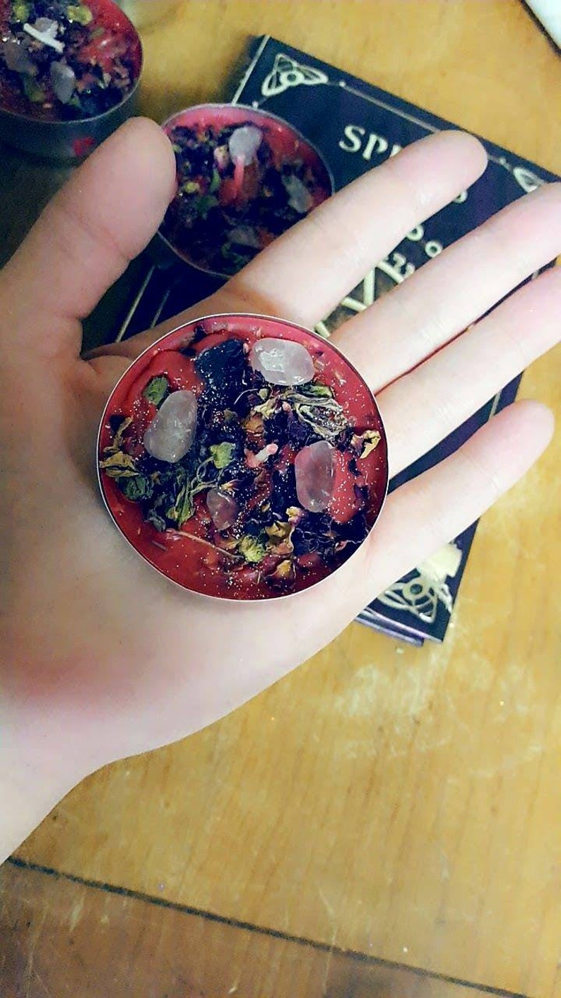 Powerful Love Ritual Spell Large Tealight With Scroll Herbal - Etsy