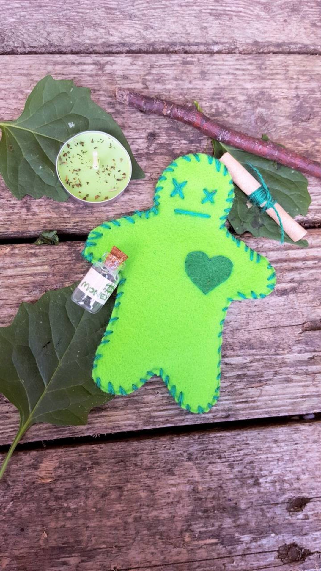 Witches MONEY Spell Poppet Doll Spell Kit Magick Wiccan Pagan Voodoo ...
