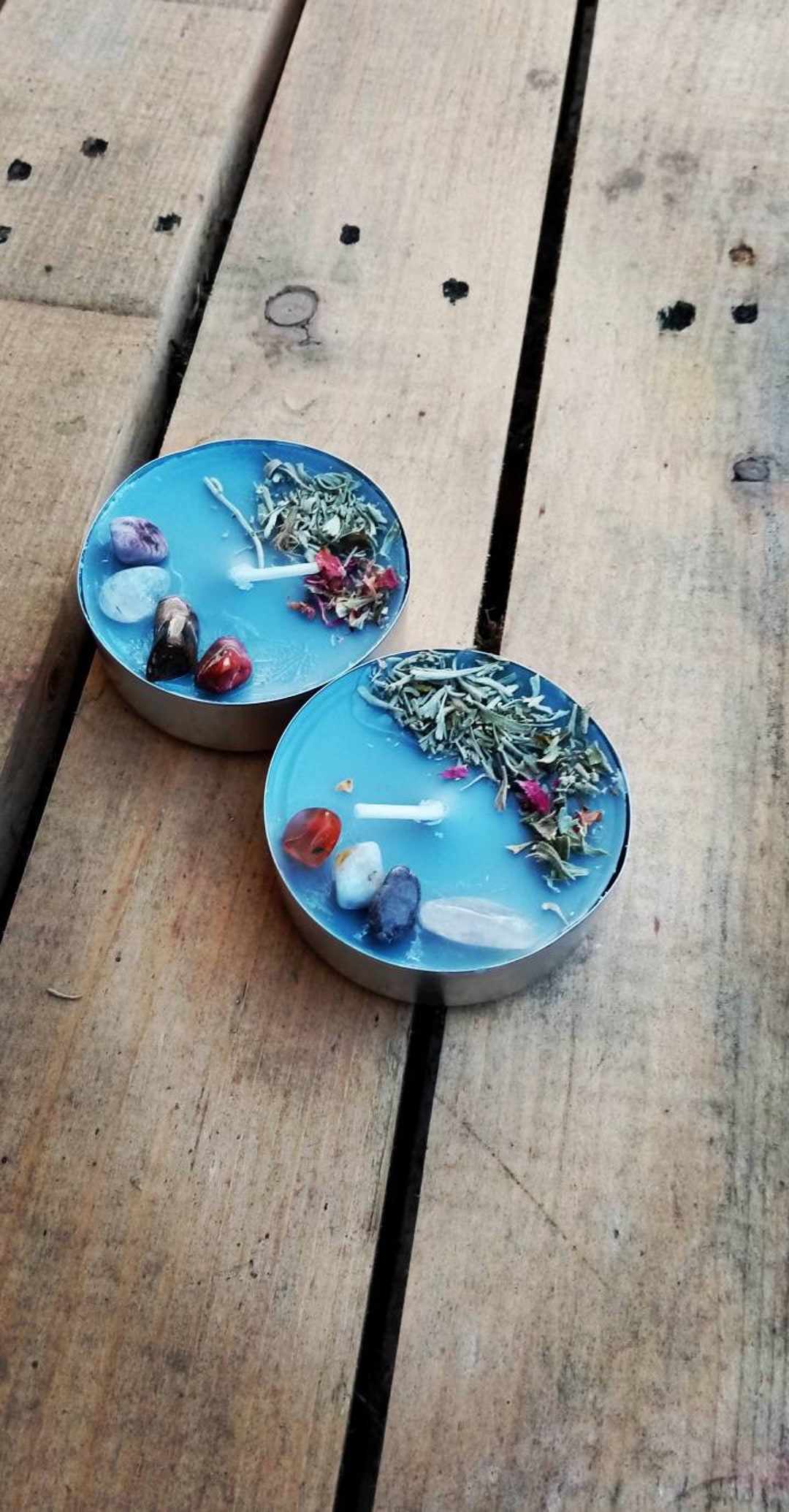 BANISHING NEGATIVE ENERGY Candles 6cm by 2.5cm Witch Wiccan Pagan Spell ...