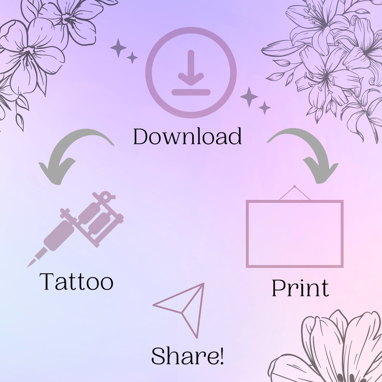 Instant Download Tattoo File/ Print - Etsy