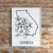 Instant Download - Georgia State Flower - Hand Drawn Design, Custom ...
