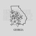 Instant Download Georgia State Flower Hand Drawn Design, Custom Design ...