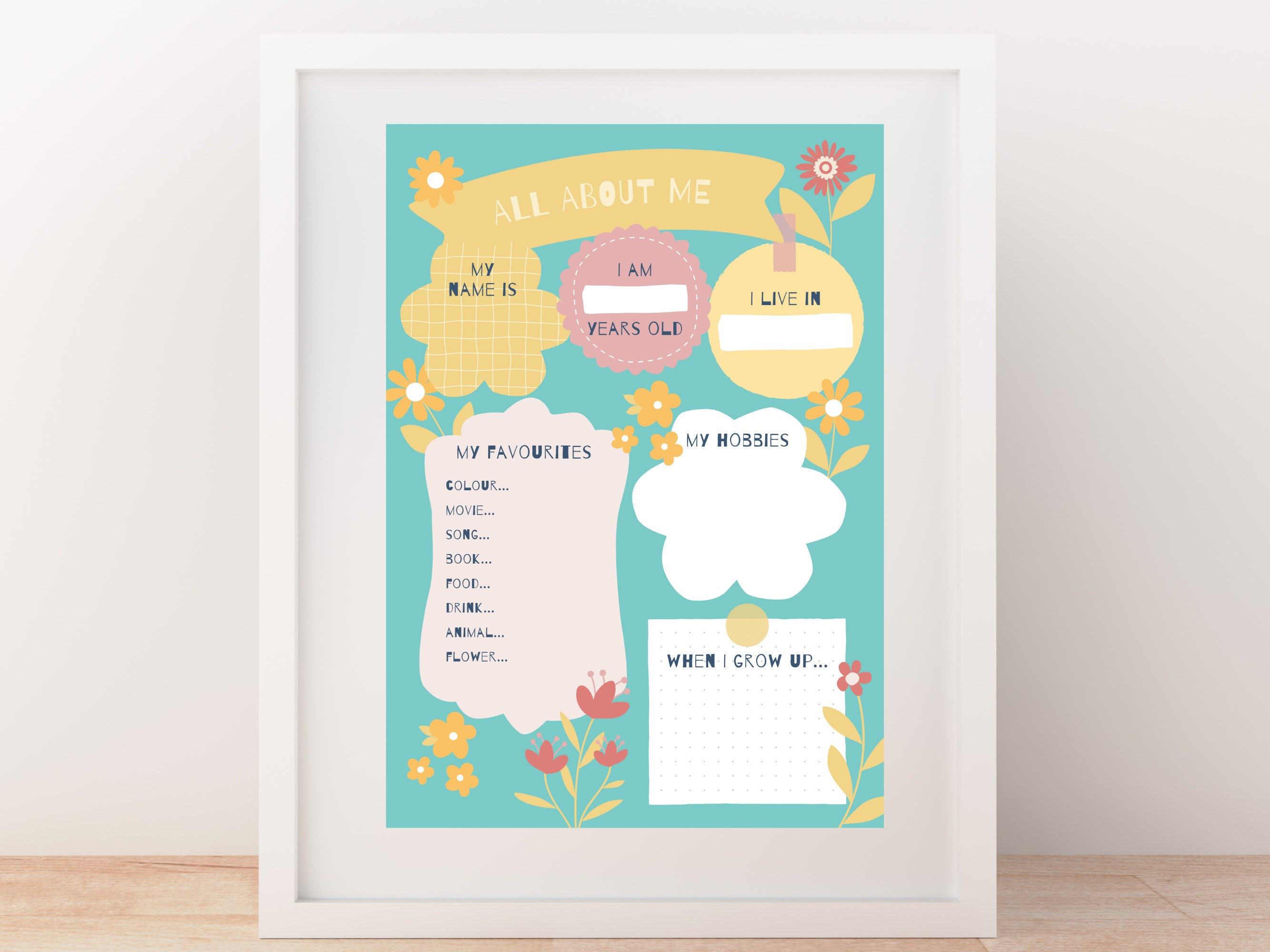 All About Me Information Sheet, Preschool, School, Daycare,inhome ...