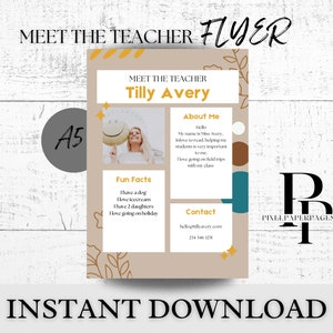 Meet the Teacher Template ,teacher Template,back to School,all About Me ...