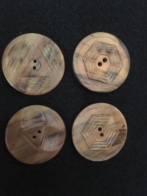 4 Bakelite Buttons - Etsy