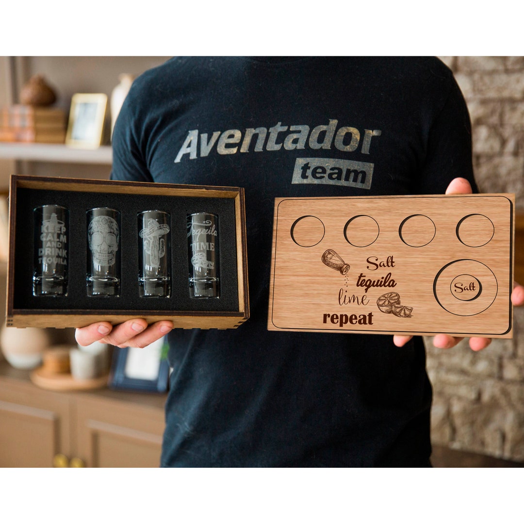 21st Birthday Gift Tequila Shot Glasses Perfect for Tequila Lovers Stone Tequila Set of 2-12 ...